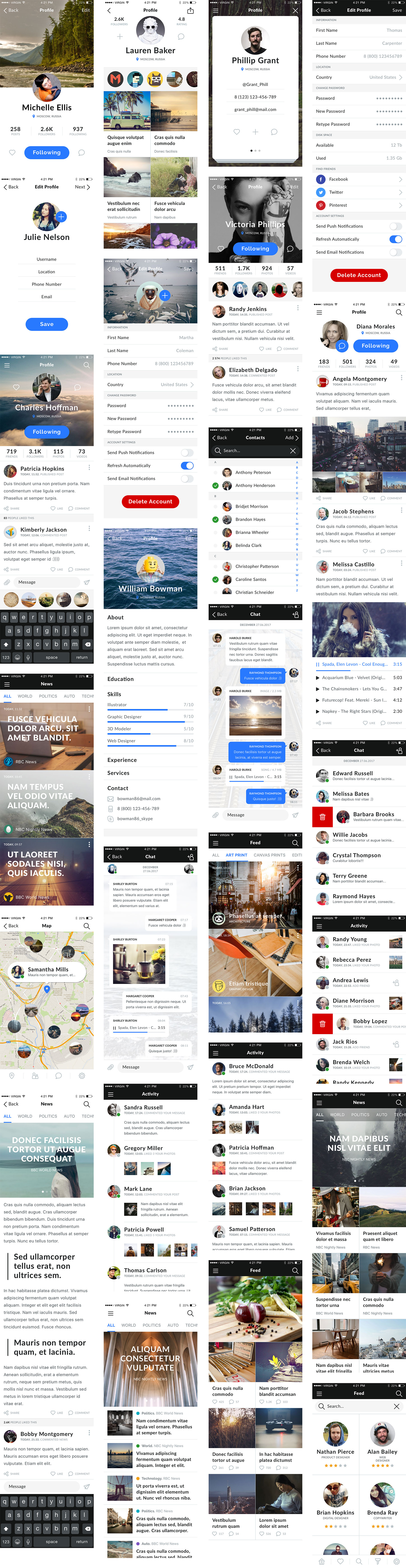 Mapogo社交和资讯应用界面UI设计素材_UI设计_UI教程 - Uirush素材库.net