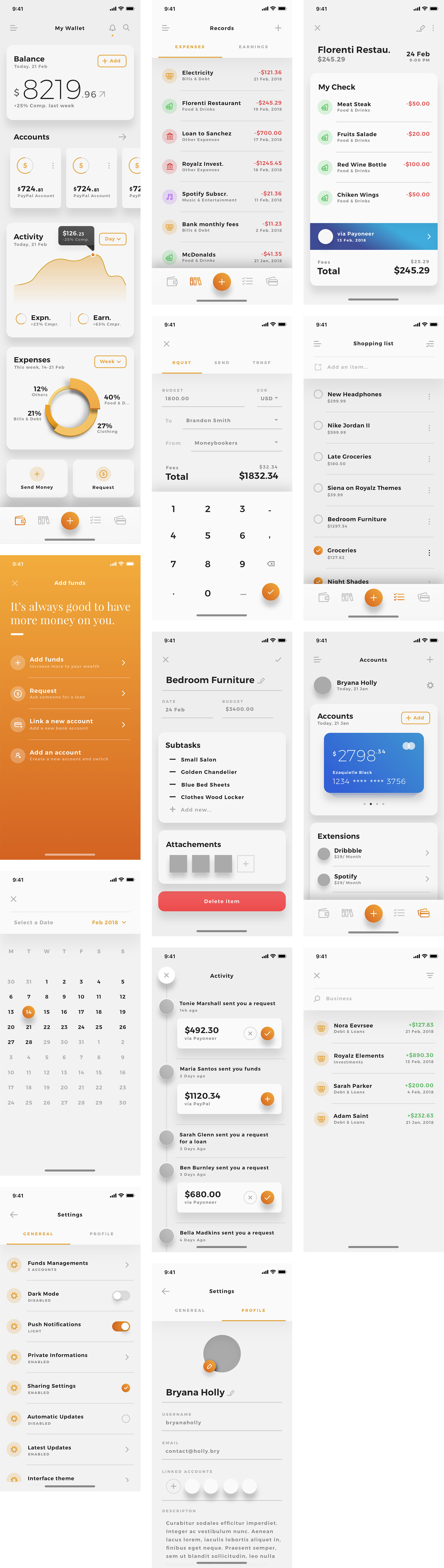 Aurelia钱包UI设计素材_UI设计_UI教程 - Uirush素材库.net