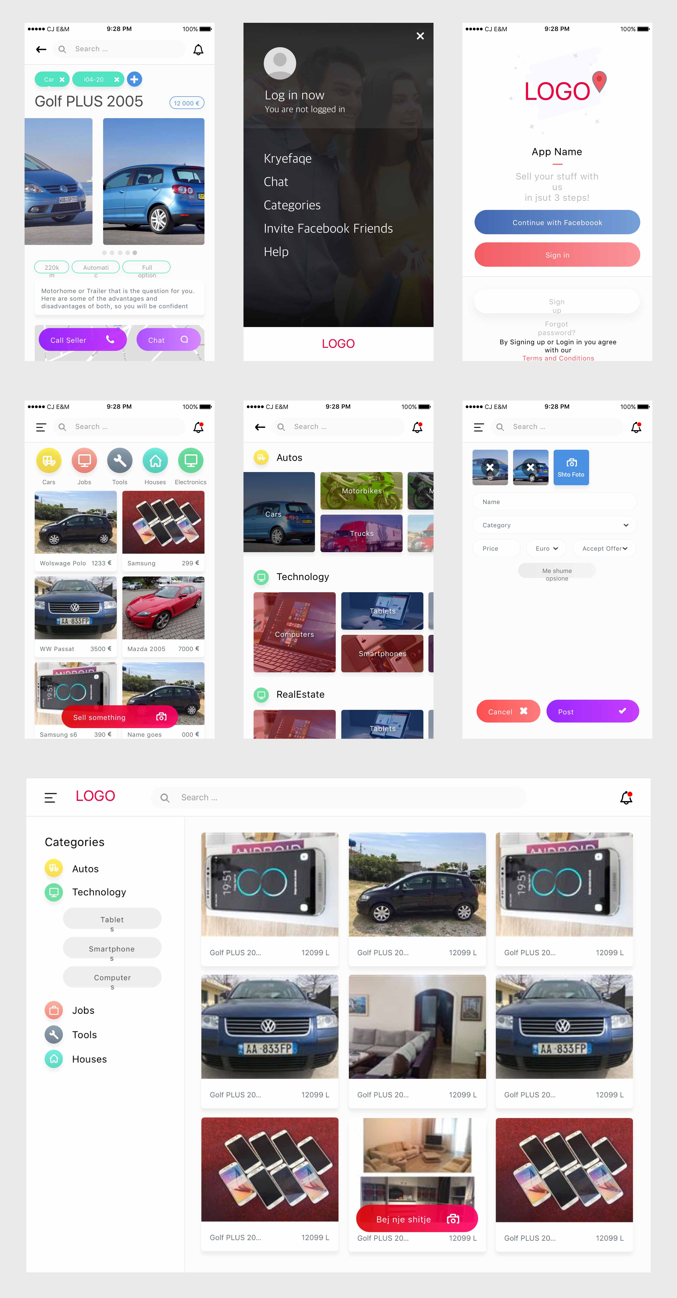 电商类用户界面_UI设计_UI教程 - Uirush素材库.net