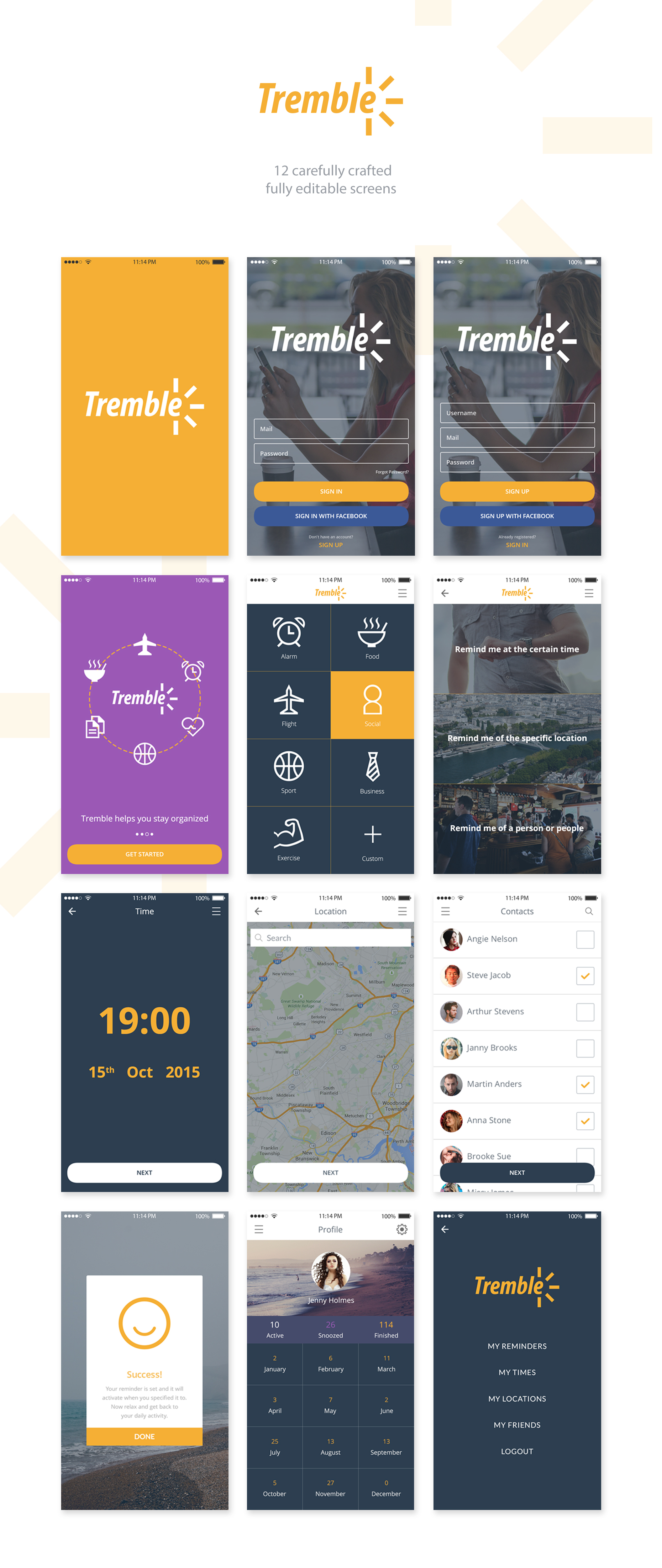 个人时间管理App_UI设计_UI教程 - Uirush素材库.net