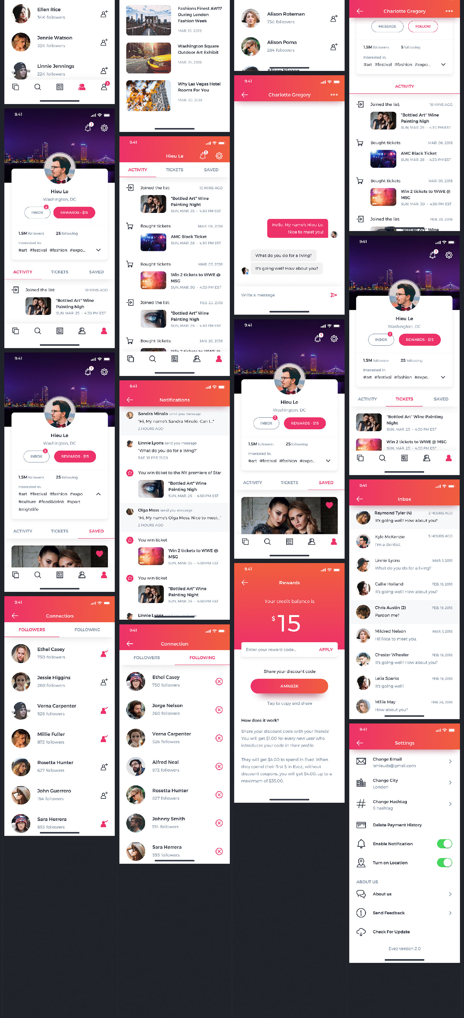 深浅2套活动预定App_UI设计_UI教程 - Uirush素材库.net