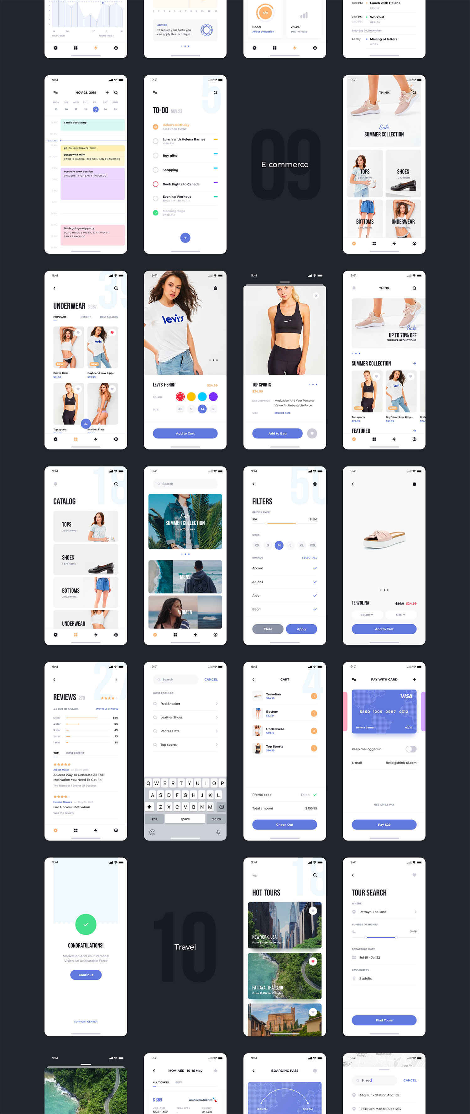 120屏超全多场景appui设计ui教程 Uirush素材库net