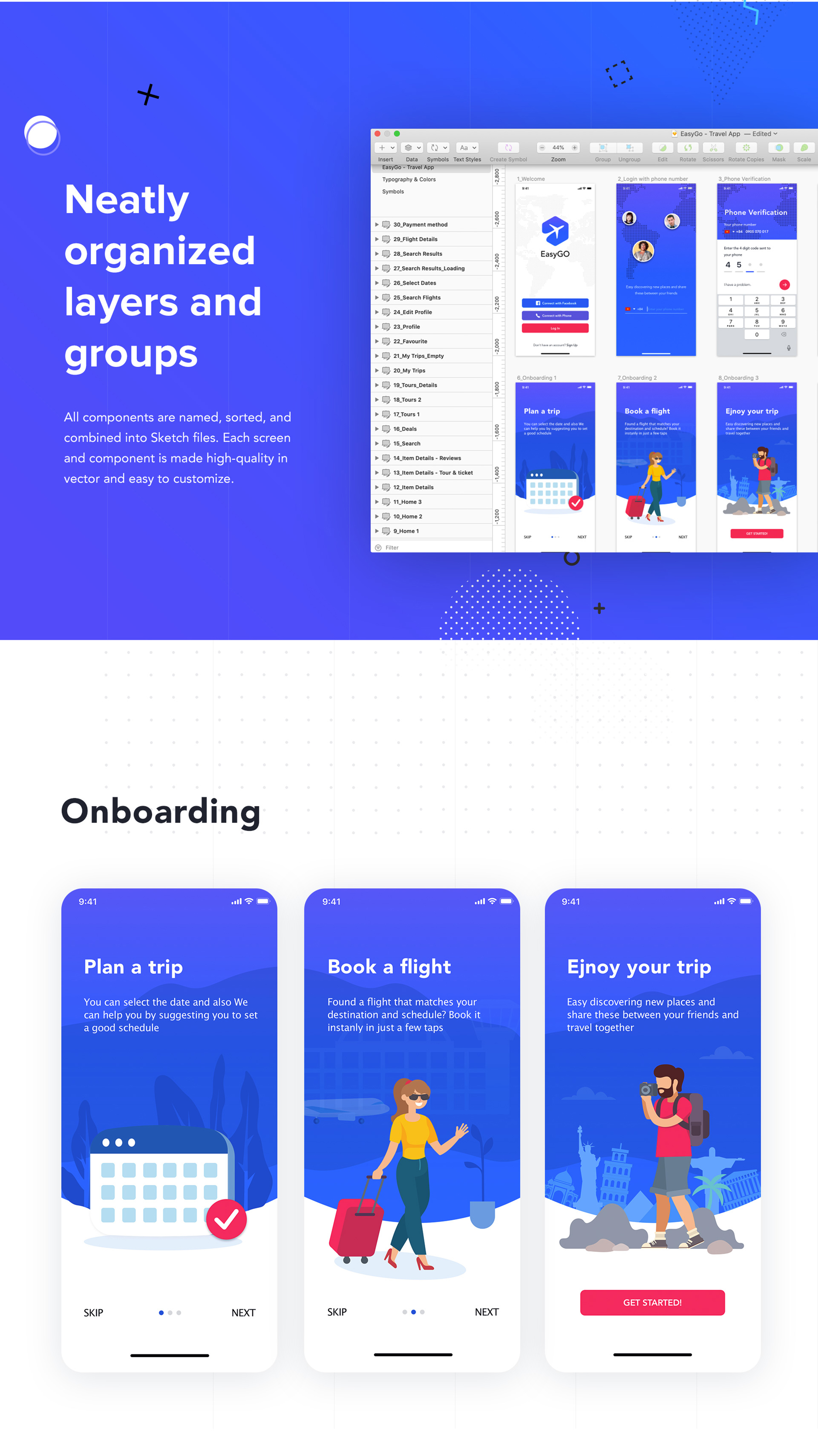 全套旅行攻略App_UI设计_UI教程 - Uirush素材库.net