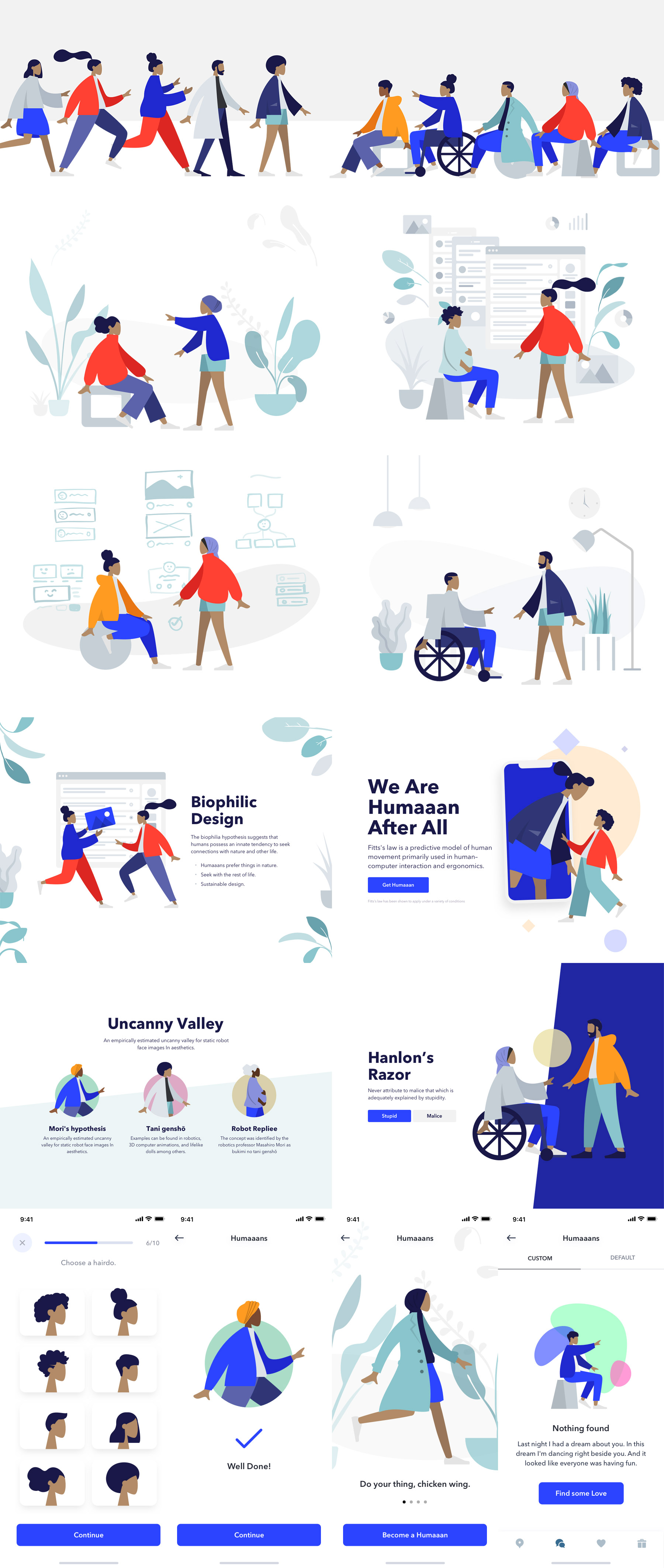 Humaaans全套人物场景插画_UI设计_UI教程 - Uirush素材库.net